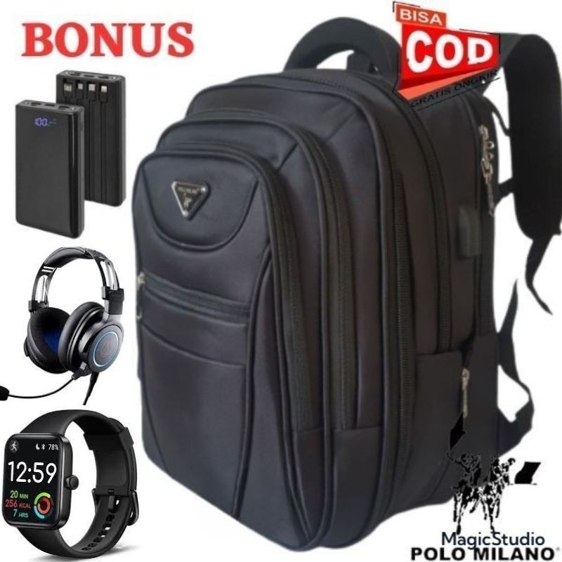 Jual TERBARU Tas Ransel Pria Tas Pollo Milano 88372 Tas Ransel Polo ...