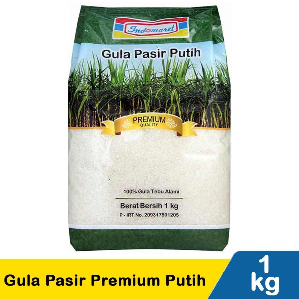 Jual INDOMARET GULA PASIR PREMIUM PUTIH 1kg | Shopee Indonesia
