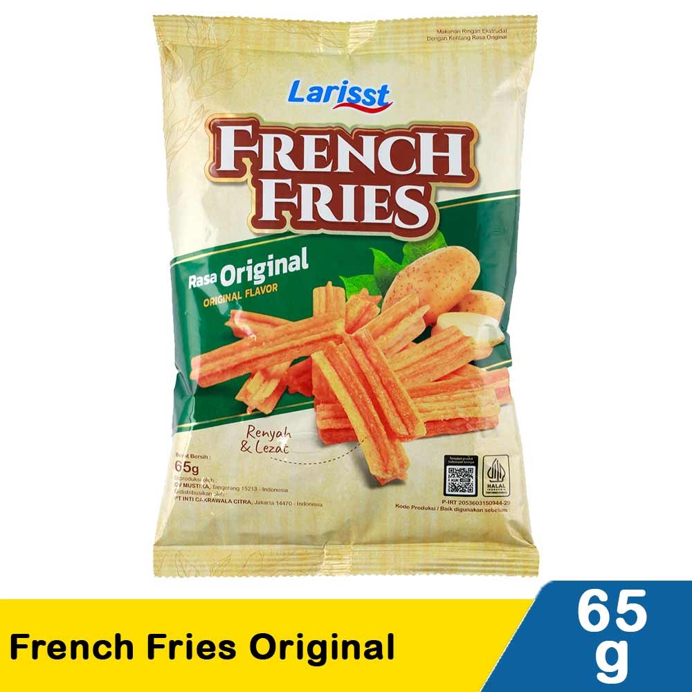 Jual LARISST FRENCH FRIES ORIGINAL 65g | Shopee Indonesia