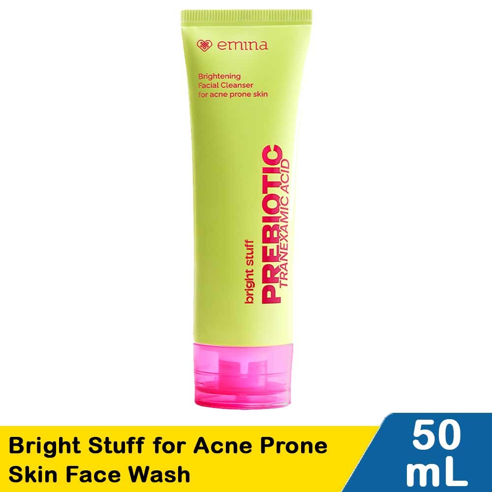 Jual EMINA BRIGHT STUFF PREBIOTIC TRANEXA ACID CLEANSER 50mL | Shopee ...