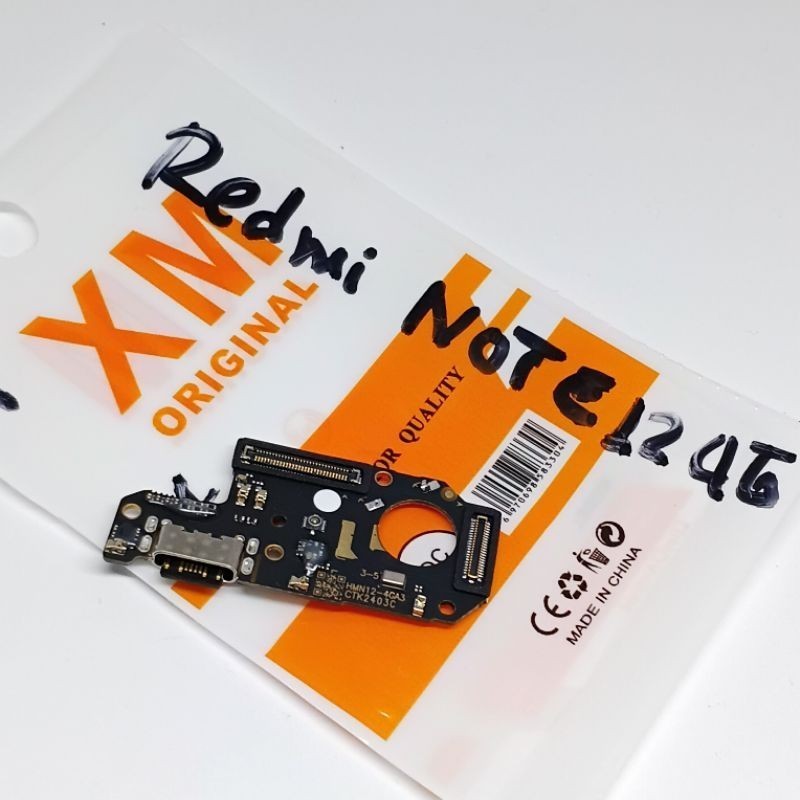 Jual KONEKTOR CAS XIAOMI REDMI NOTE 12 4G FULSET IC ORIGINAL 100% PAPAN ...
