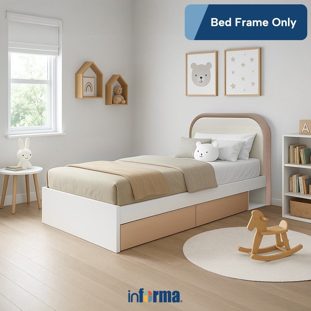 Jual Informa 100x200 cm Iora Tempat Tidur Anak Dengan Laci - Putih ...