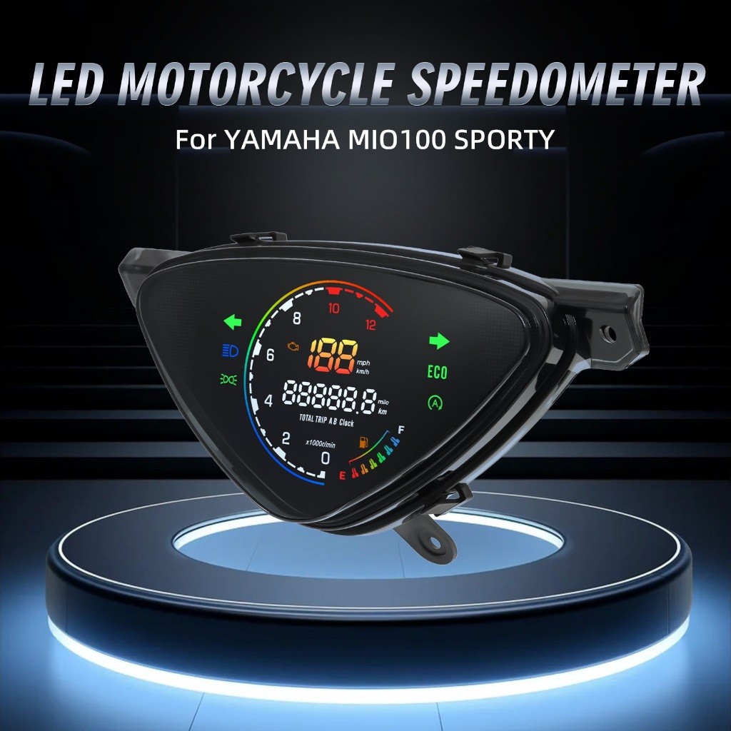 Jual Digital LED Meter Speedometer KMH MPH Odometer Tachometer Untuk ...