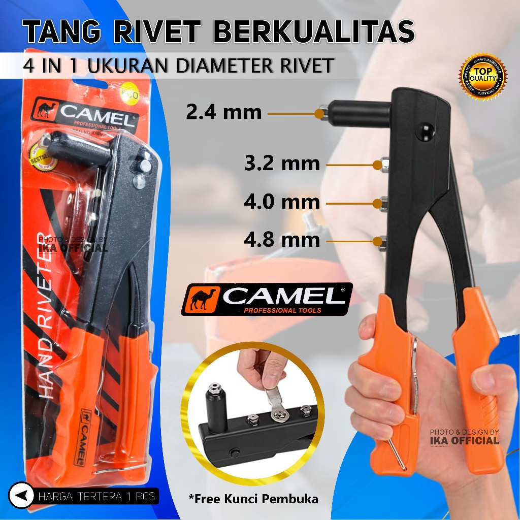 Jual TANG RIVET CAMEL 9,5" TANG RIPET MURAH MERIAH TANG ALUMINIUM STANG ...