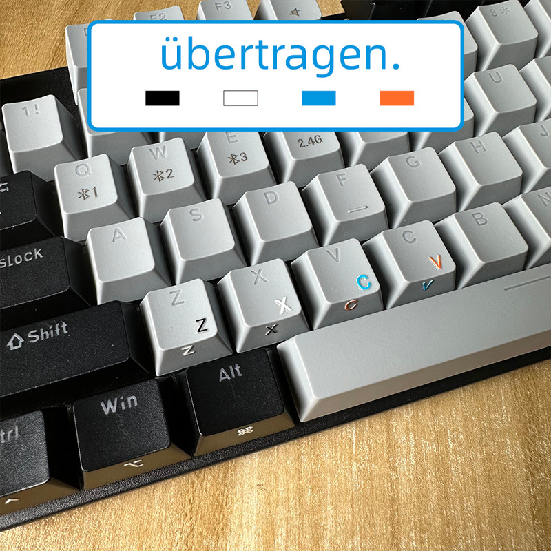 Jual [German] Tear-Off Film Keyboard Sticker Desktop Laptop Key Sticker ...