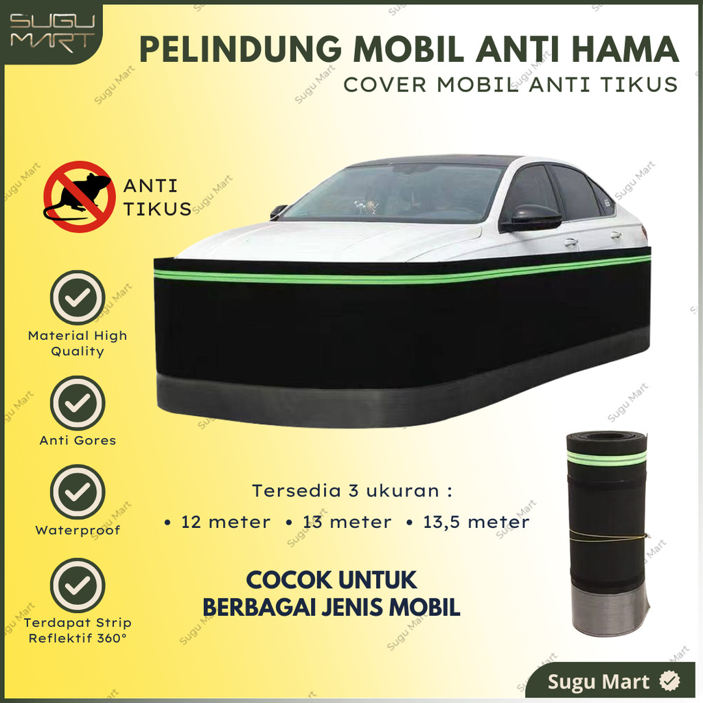 Jual Anti Tikus Cover Mobil 12M 13M 13.5M Dengan Kunci High Quality ...