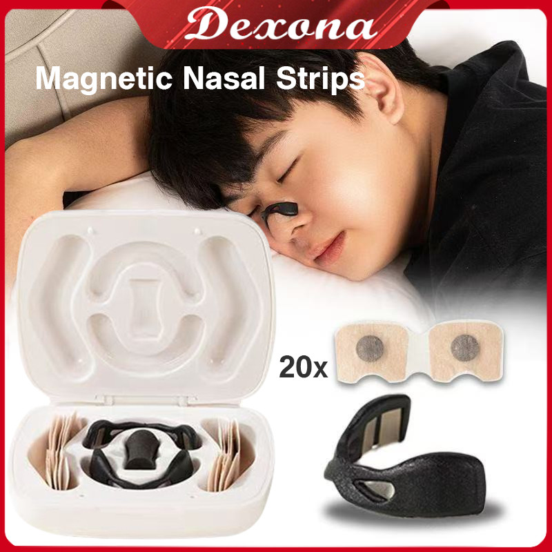 Jual 20* Nose Strip Nasal Strip Magnetic Nasal Breathing Dilators Kits ...
