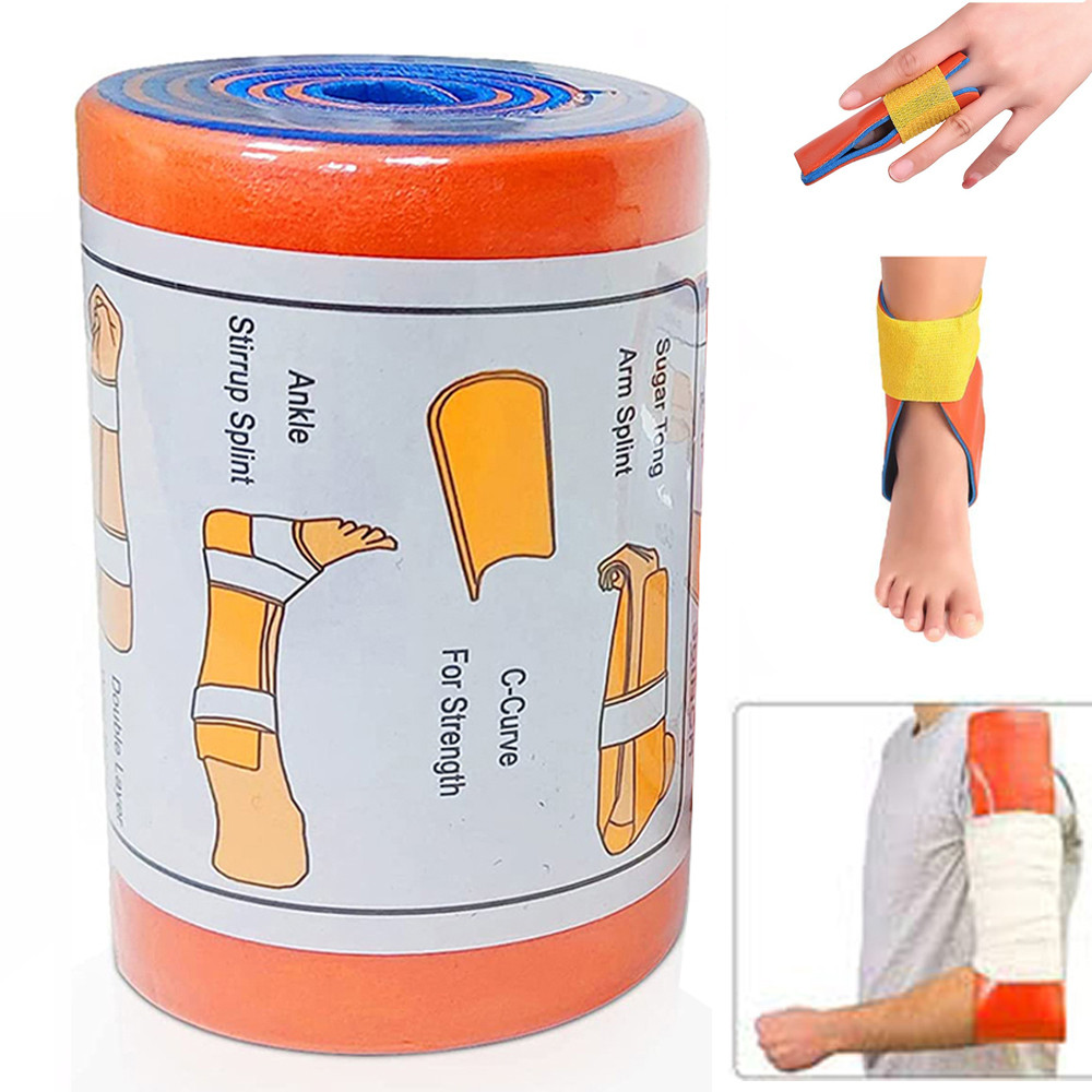 Jual First Aid Universal Aluminum Splint Roll Medical Survival Polymer ...