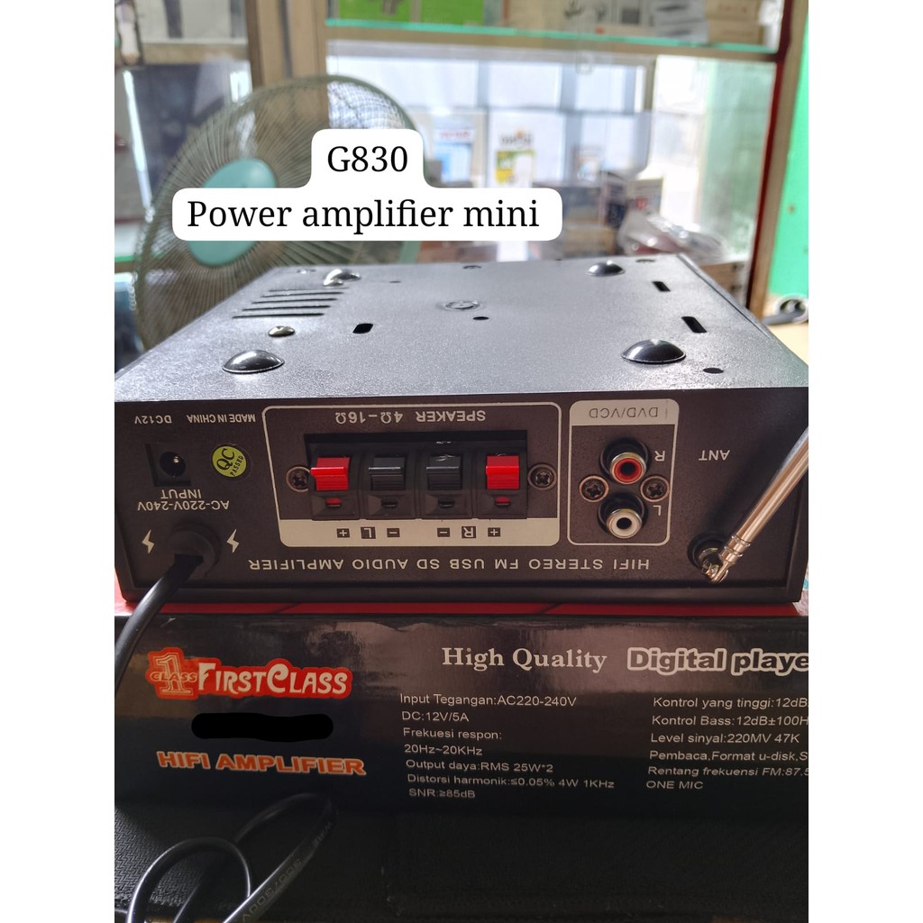 Jual G830 ORIGINAL POWER AMPLIFIER KARAOKE VOKAL AUDIO MINI AMPLI ...