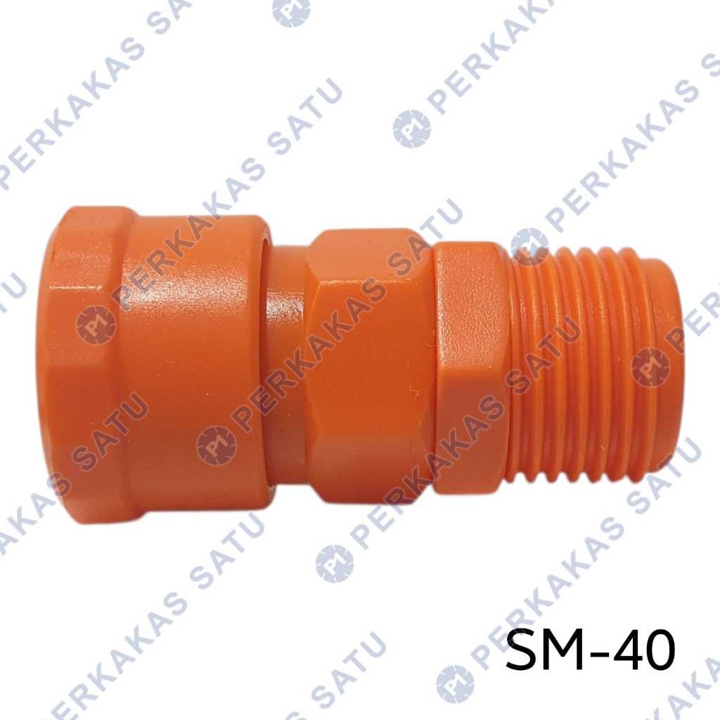 Jual AIR QUICK COUPLER SM-40 PLASTIK SM40 PLASTIC QUICK COUPLING ANGIN ...