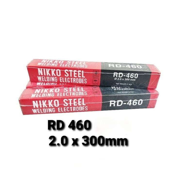 Jual Kawat Las NIKKO STEEL Elektroda RD 460, 2mm x 300mm - 1 Kg ...