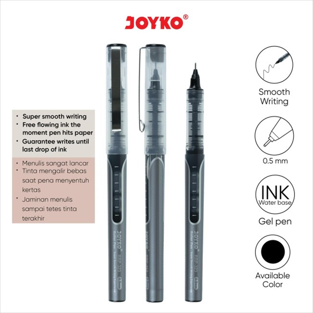 Jual NA JOYKO Pulpen Gel Roller Pen 0.5 mm Satuan / Ball Pen Pena ...