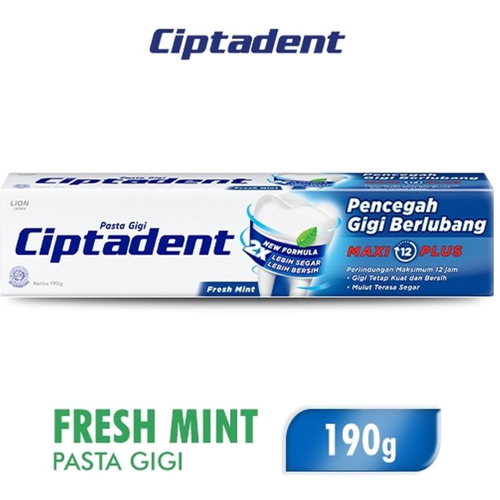 Jual CIPTADENT PASTA GIGI FRESH MINT 190g | Shopee Indonesia