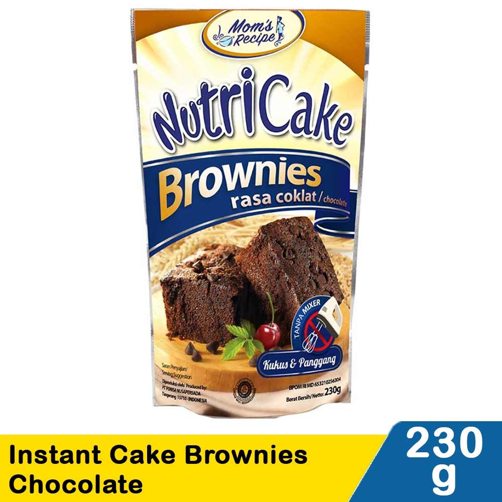 Jual NUTRICAKE INSTANT CAKE BROWNIES CHOCOLATE 230g | Shopee Indonesia