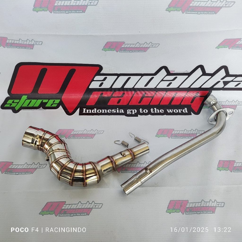 Jual gasle high mount elbow pipe 51 mm FOR XRM 110/125 WAVE 100/110/125 ...