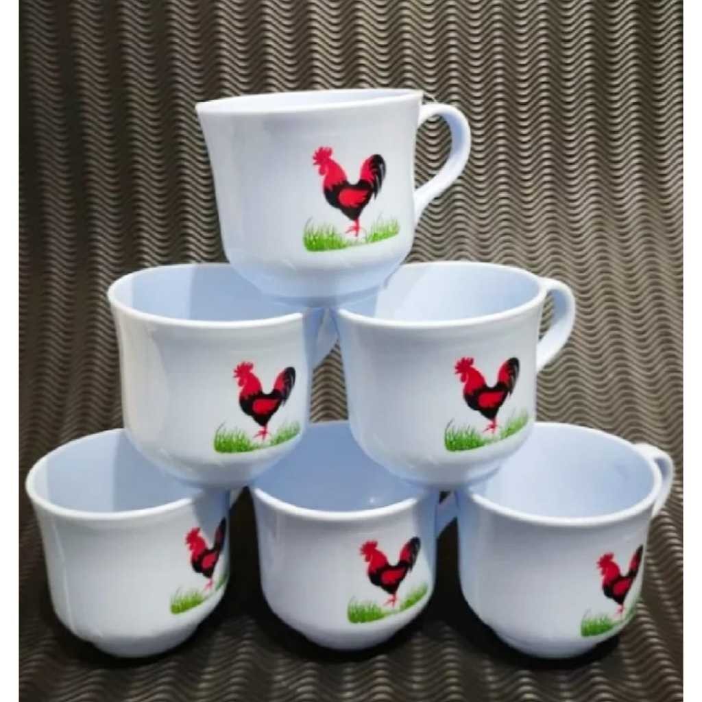 Jual Promo Paket Hemat 12 Pcs Cangkir Ayam Jago Plastik Tahan Panas ...