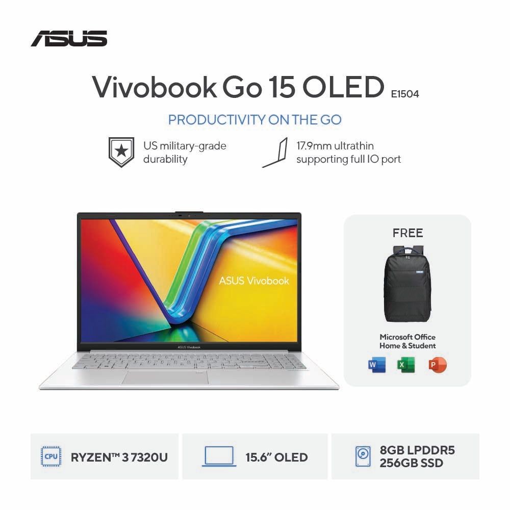 Jual Asus E1504FA-VIPS3153M Vivobook AMD Ryzen R3-7320U / 512GB / 16GB ...
