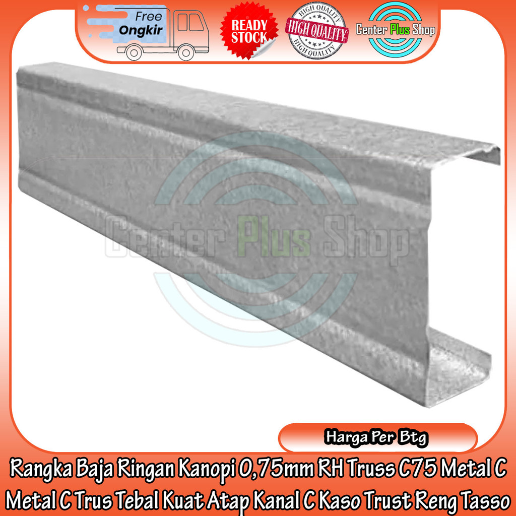 Jual [Instant] Rangka Baja Reng Tasso Ringan RH Truss C75 Kanopi 0,75mm ...