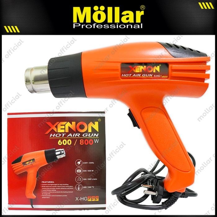 Jual Hot gun 800w XENON X-HG800 heat gun LOW WATT HG800 pemanas hot air ...