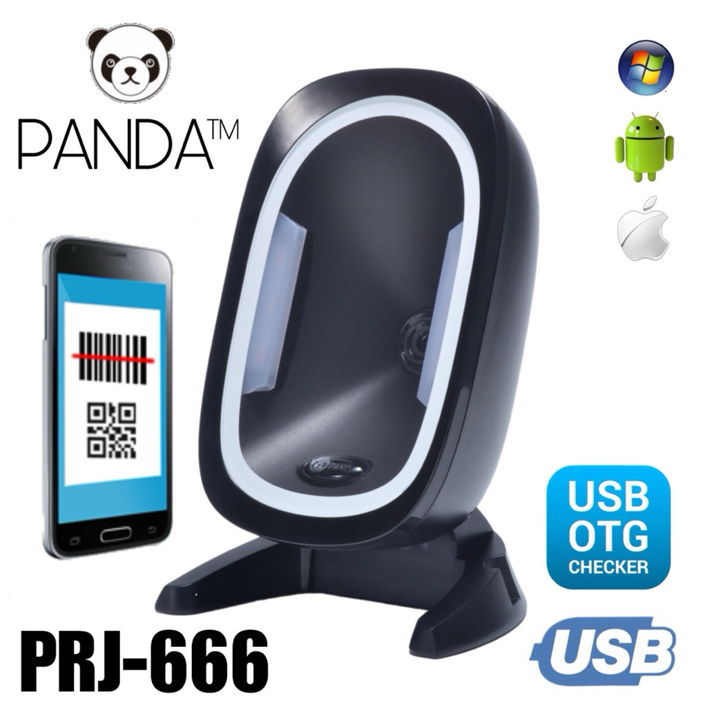 Jual BYTECORE 2D IMAGE OMNI QR CODE PANDA PRJ-666 BARCODE SCANNER (E ...