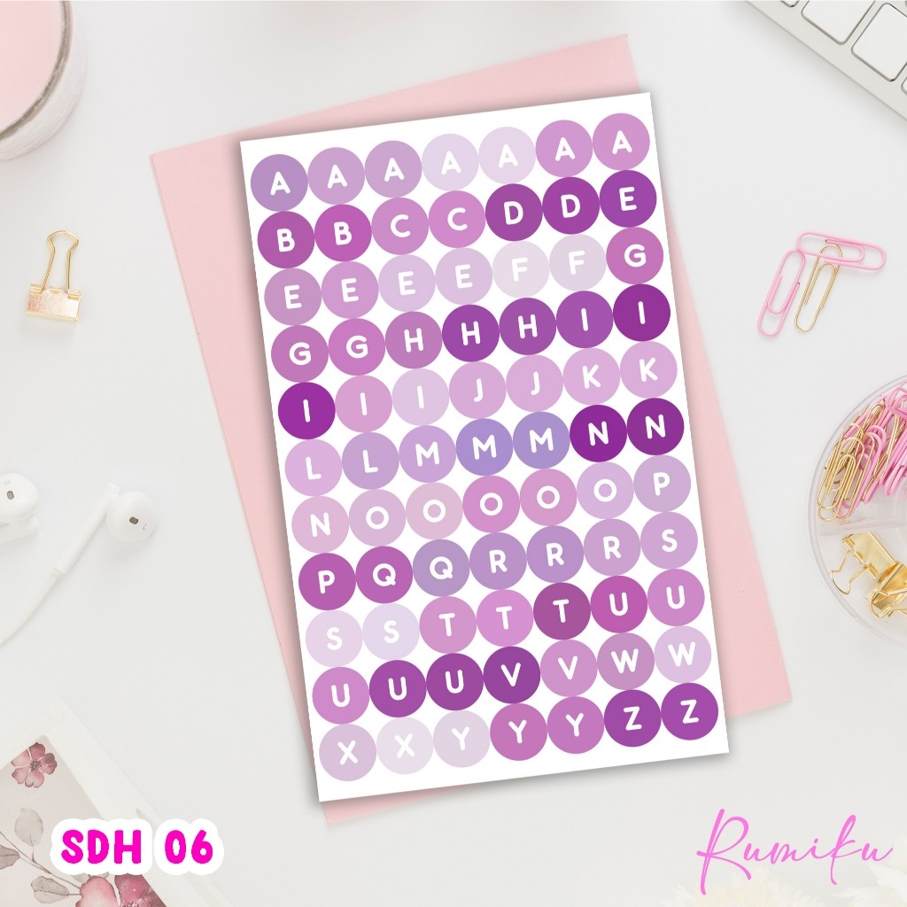 Jual Sticker Deco Huruf / Sticker Jurnal Huruf / Aesthetic / Letter ...