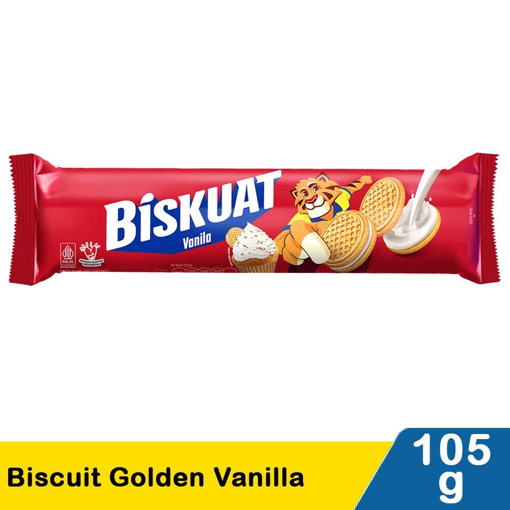 Jual BISKUAT BISCUIT GOLDEN VANILLA 105g | Shopee Indonesia