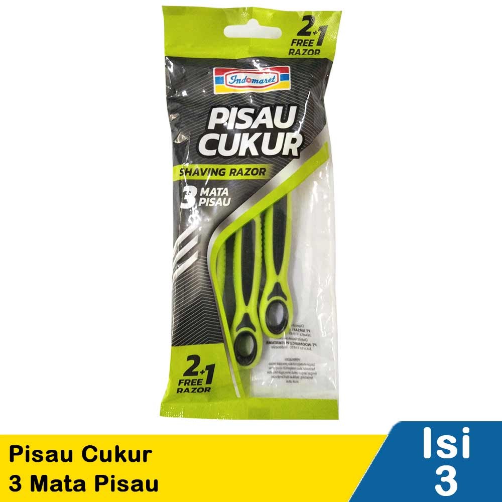 Jual INDOMARET PISAU CUKUR 3 MATA PISAU (2+1) | Shopee Indonesia