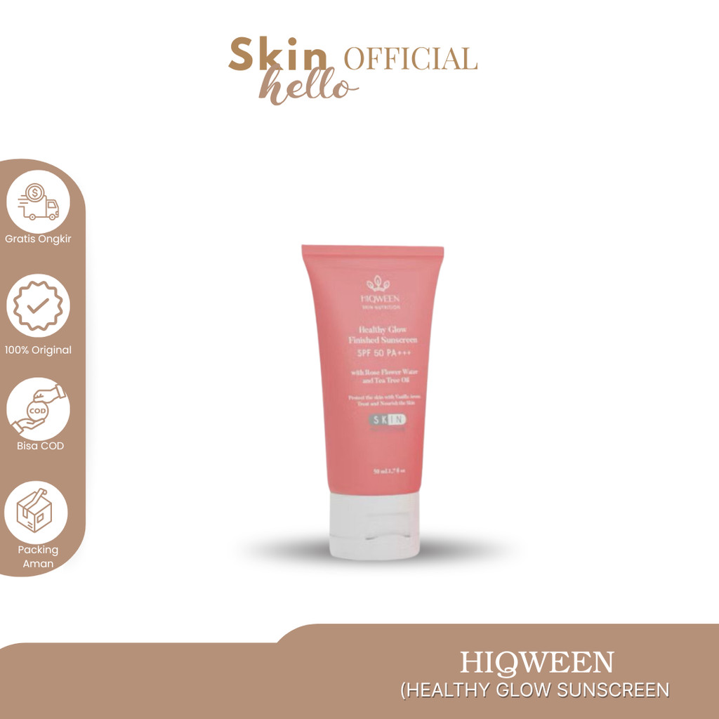 Jual SKINHELLO - HIQWEEN HEALTHY GLOW FINISHED SUNSCREEN (50ml ...