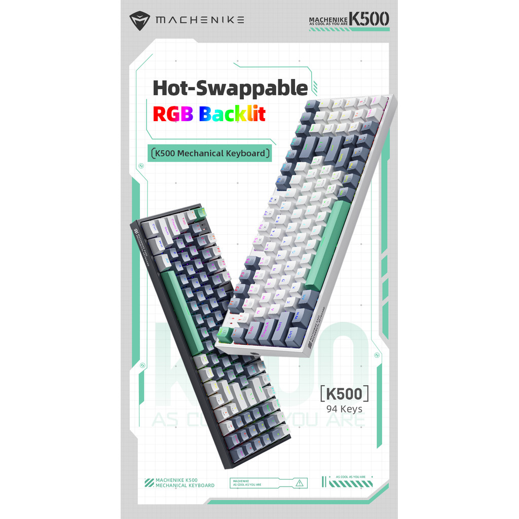 Jual MAENIKE K500 Meanical Keyboard Wired Gaming Keyboard K500-B94 Hot ...