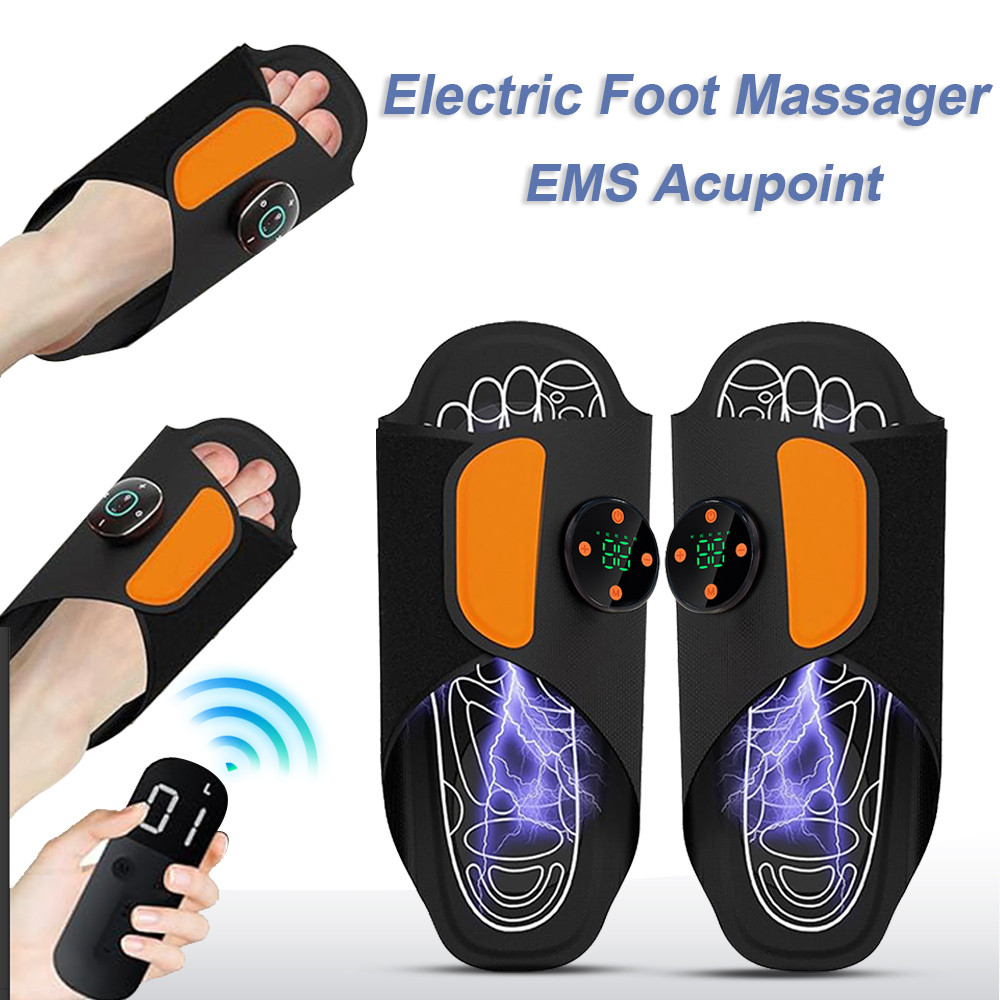 Jual Electric Foot Massager Shoe EMS Pad Muscle Stimulation Massage ...