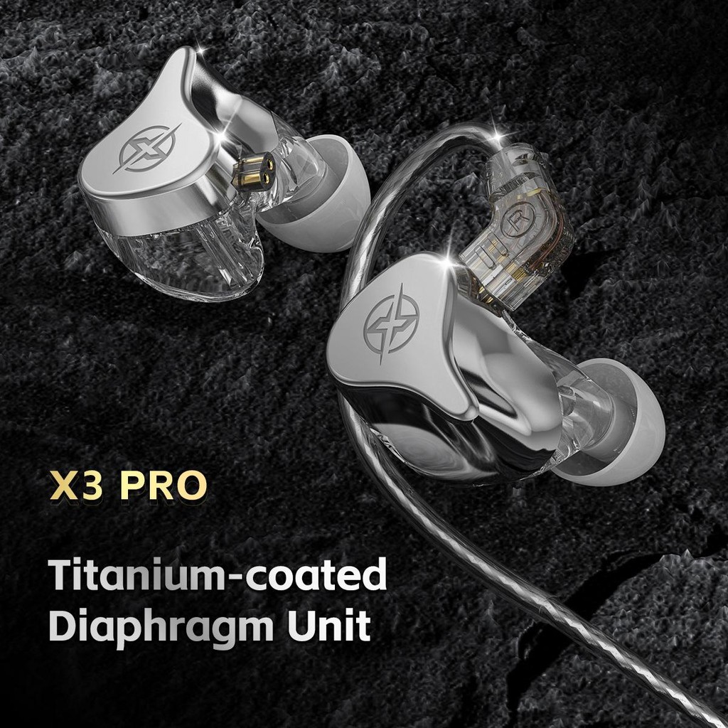 Jual Upgraded X3 Pro HiFi Dynamic Bass Headset Detachable Cable Monitor ...