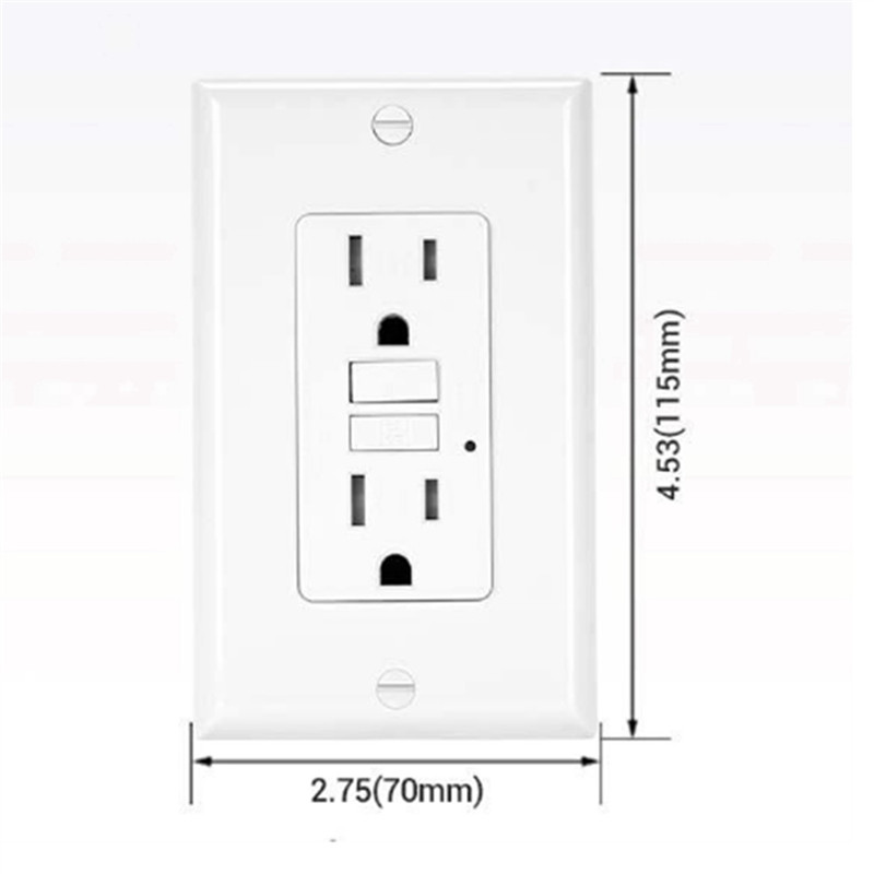 Jual ABFY-2X GFCI Outlet 15 Amp, Self-Test GFI Electrical Outlet ...
