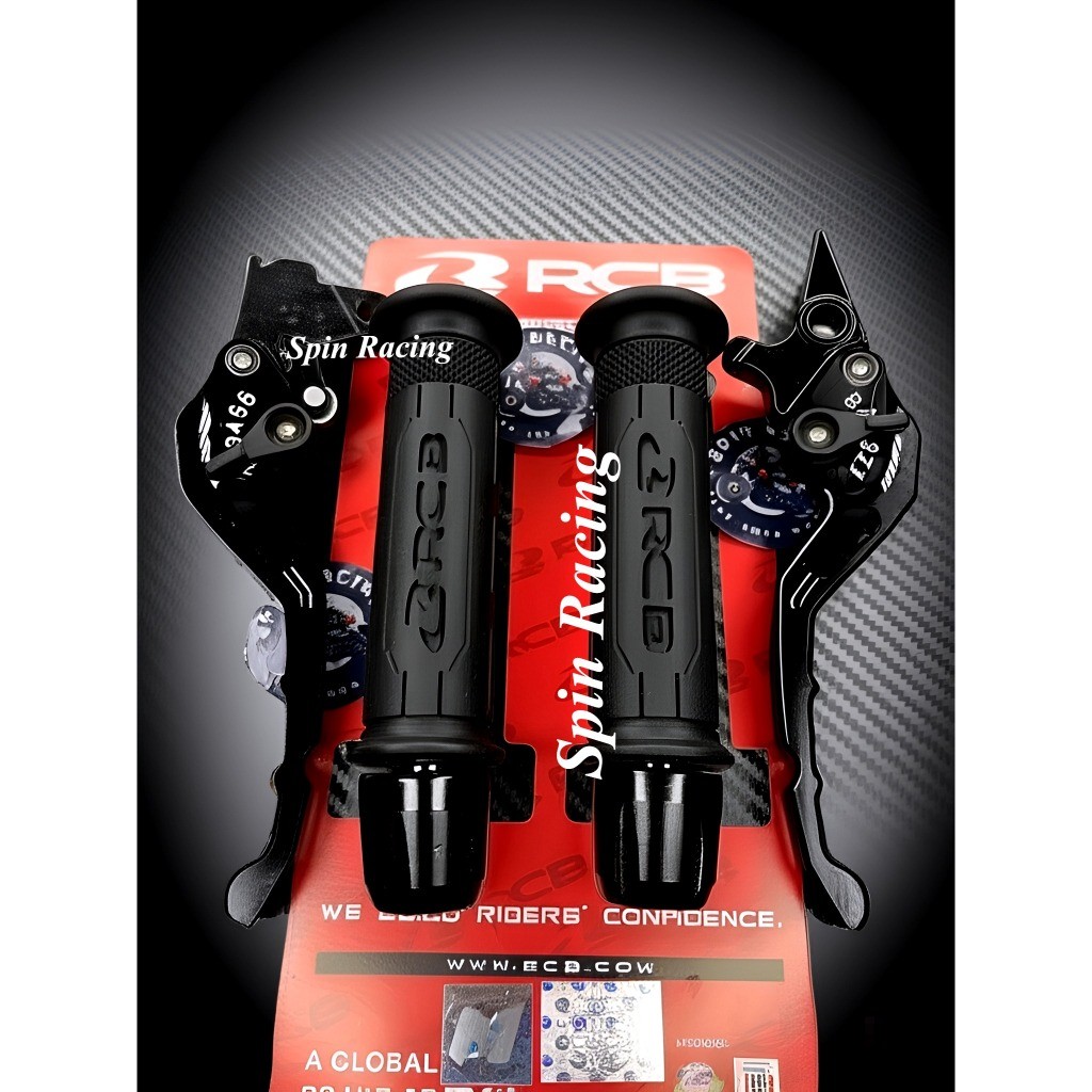 Jual Paket 3in1 Handgrip RCB HG 77 + Jalu stang cnc + handle stelan cnc ...