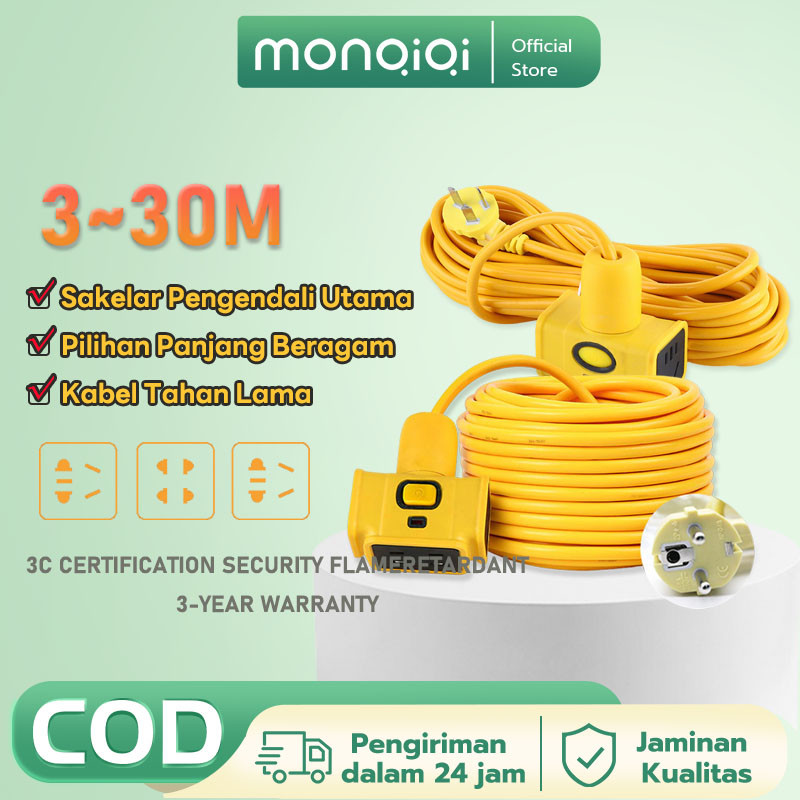 Jual MONQIQI 30M mtr Kabel Ekstensi 1.5 mm Cable Extension Sambungan ...
