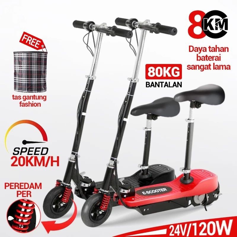 Jual QR Skuter Mini Elektrik 8KM/H Skuter Matic Listrik Anak Electric ...