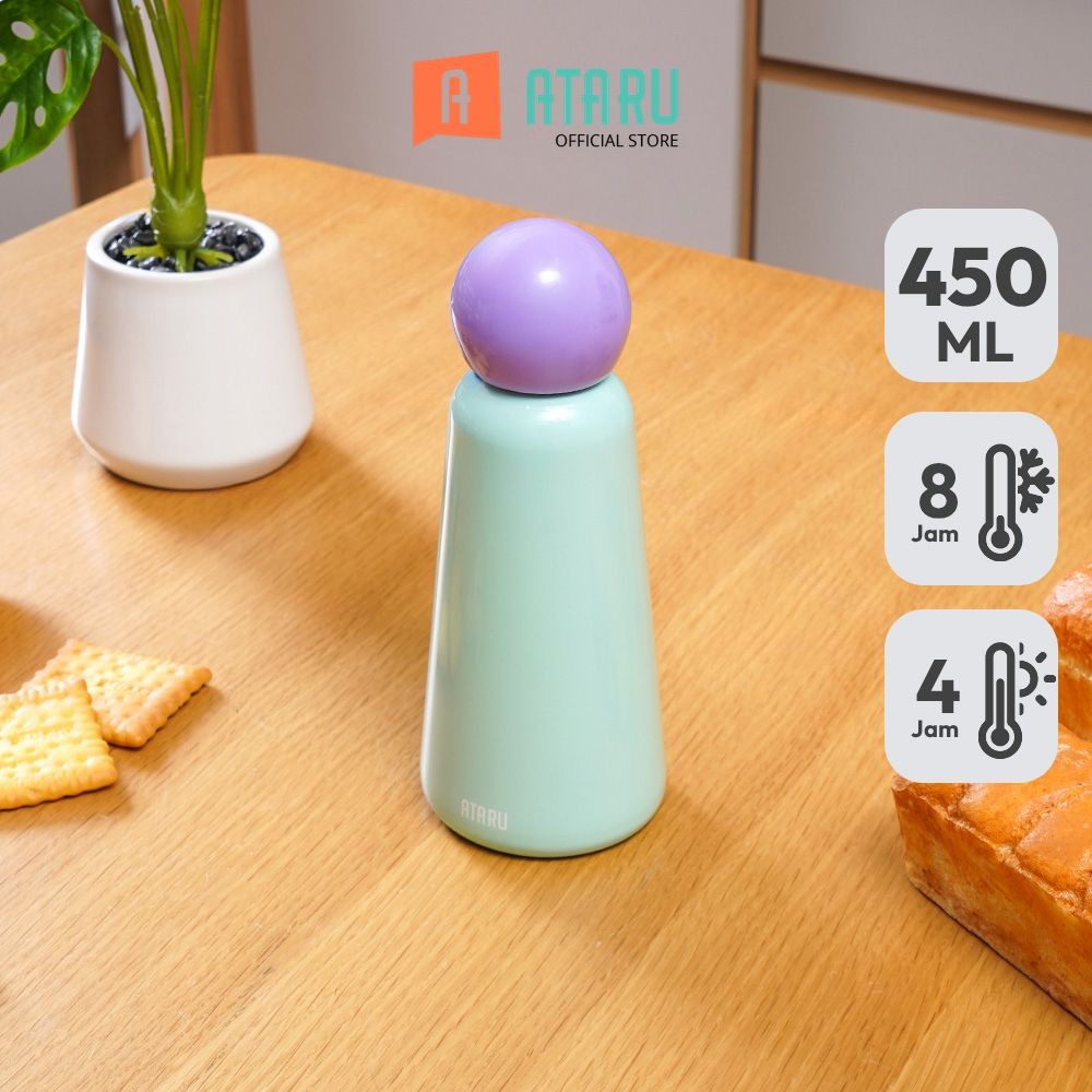 Jual Ataru Vally Botol Vacuum Flask Stainless Steel 450 ml - Hijau ...
