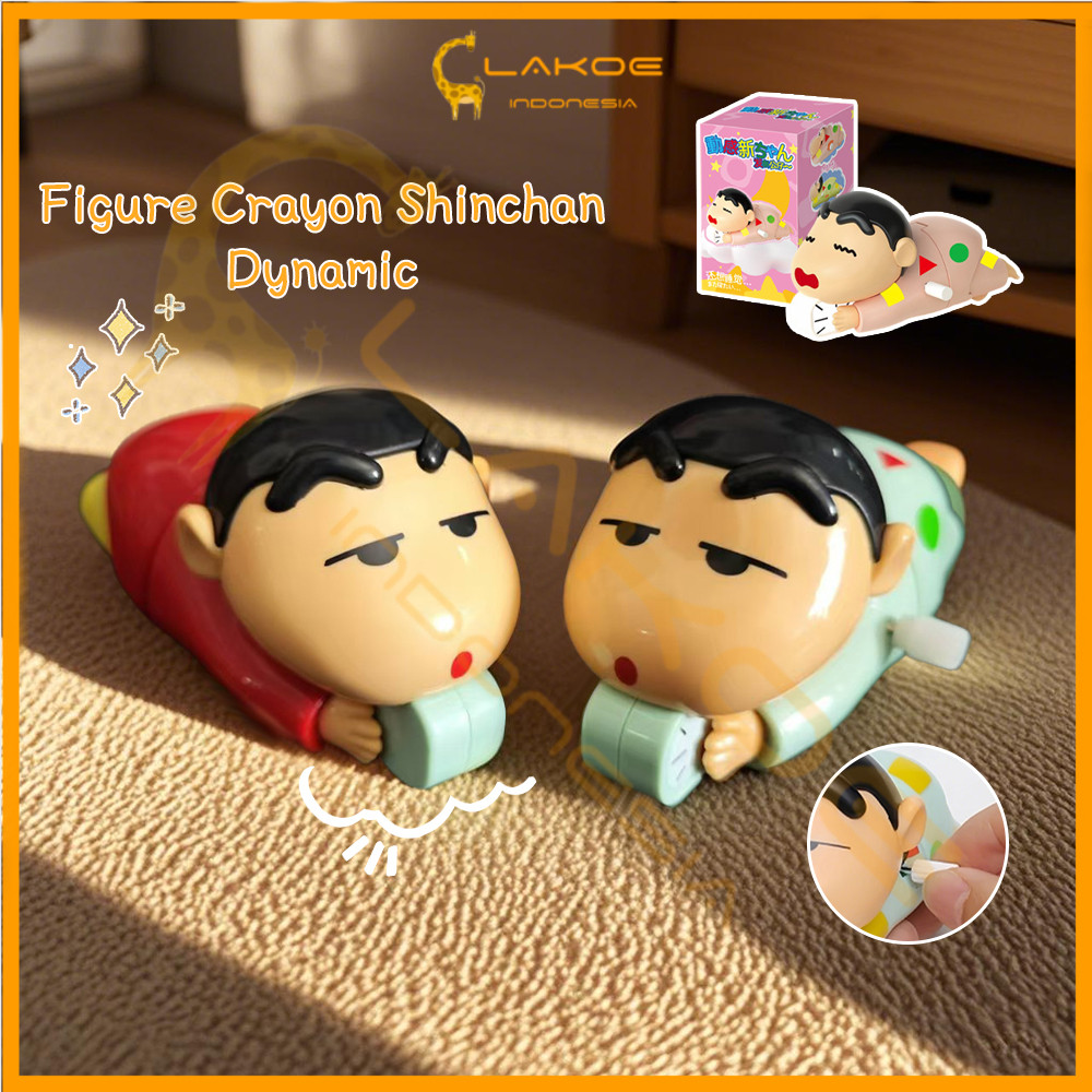 Jual Lakoe Crayon Shinchan Dynamic shin chan gerak pantat Mainan 1-3 ...