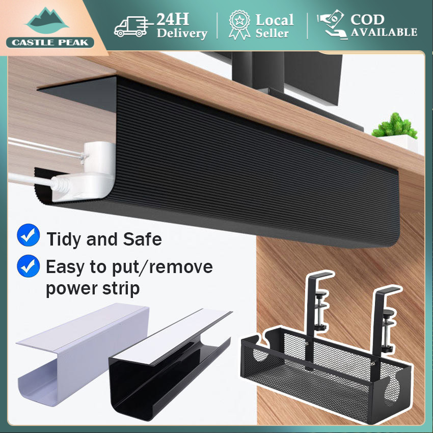 Jual Rak Kabel Bawah Meja Metal - Organizer Kabel Tanpa Bor, Tray Kabel ...