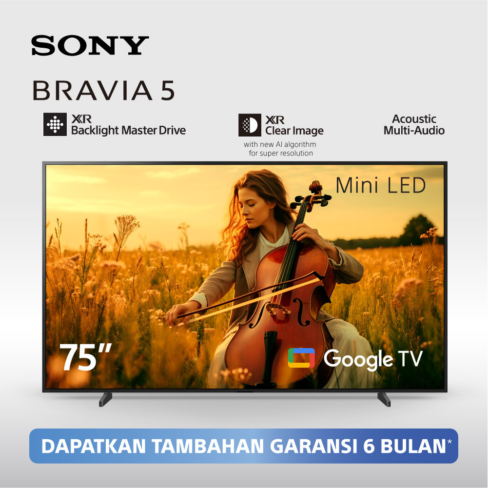 Jual Sony | BRAVIA 5 75 Inch TV | Mini OLED | 4K Ultra HD | HDR | Smart ...