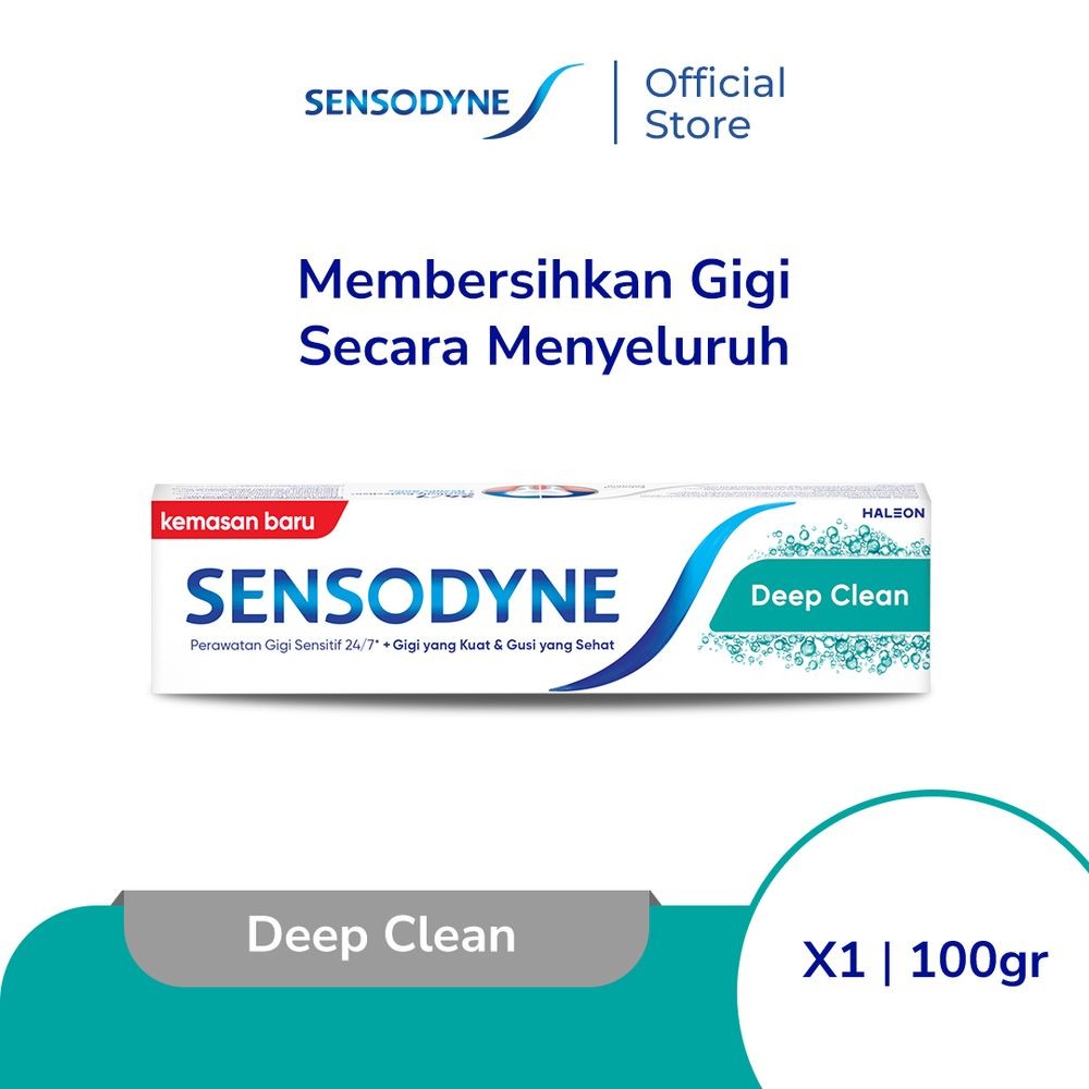 Jual SENSODYNE PASTA GIGI DEEP CLEAN 100g | Shopee Indonesia