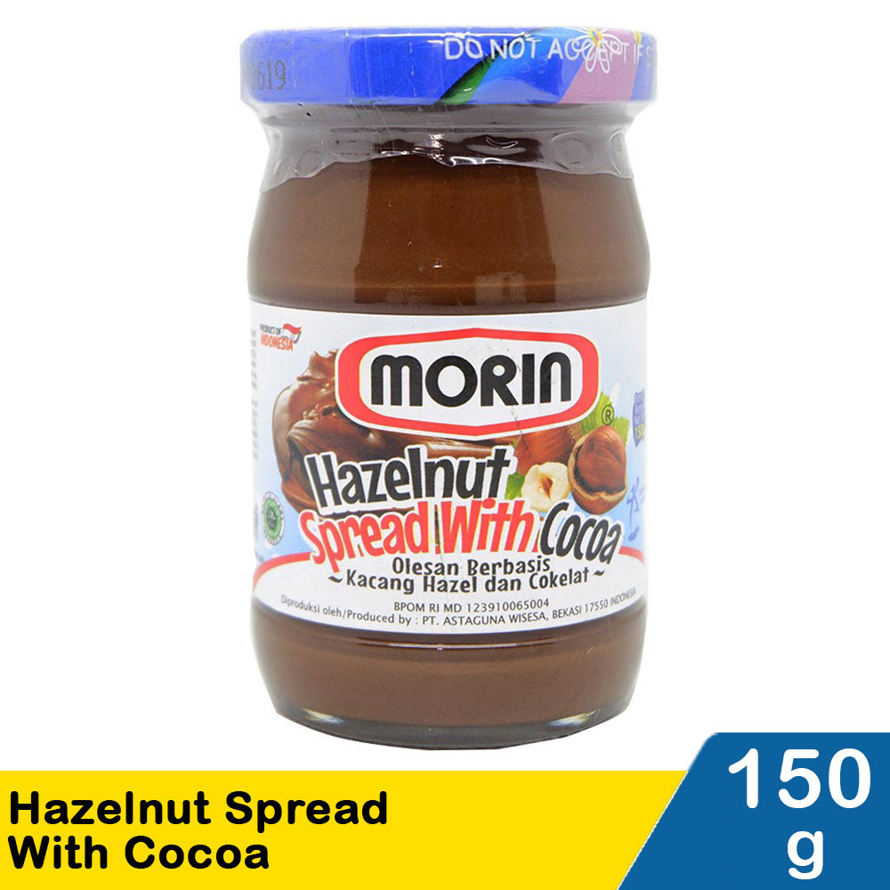 Jual MORIN JAM HAZELNUT WITH COCOA 150g | Shopee Indonesia