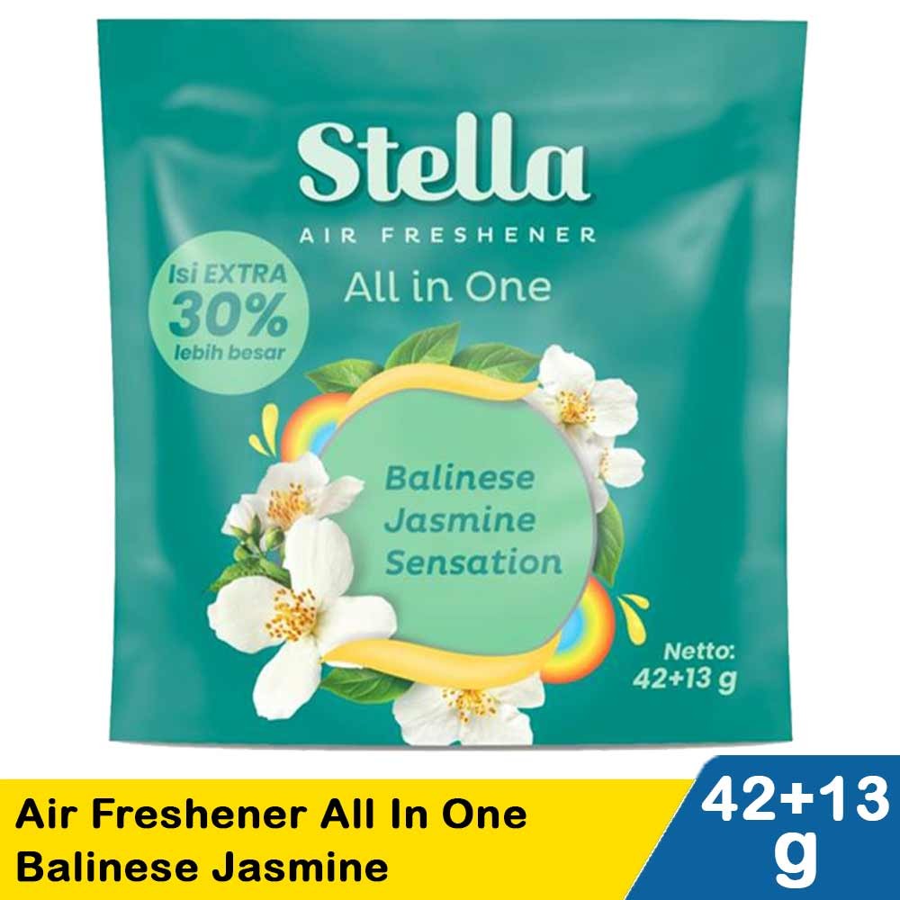 Jual STELLA AIR FRESHENER ALL IN ONE BALINESE JASMIN 42+13g | Shopee ...