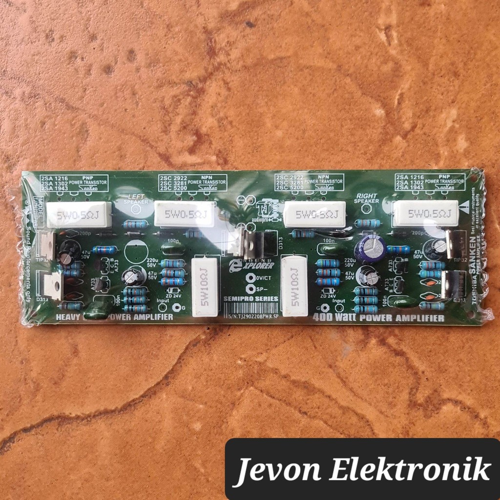 Jual Sanken 400 W Watt Stereo Power Amplifier TJ Audiopro 400W | Shopee ...