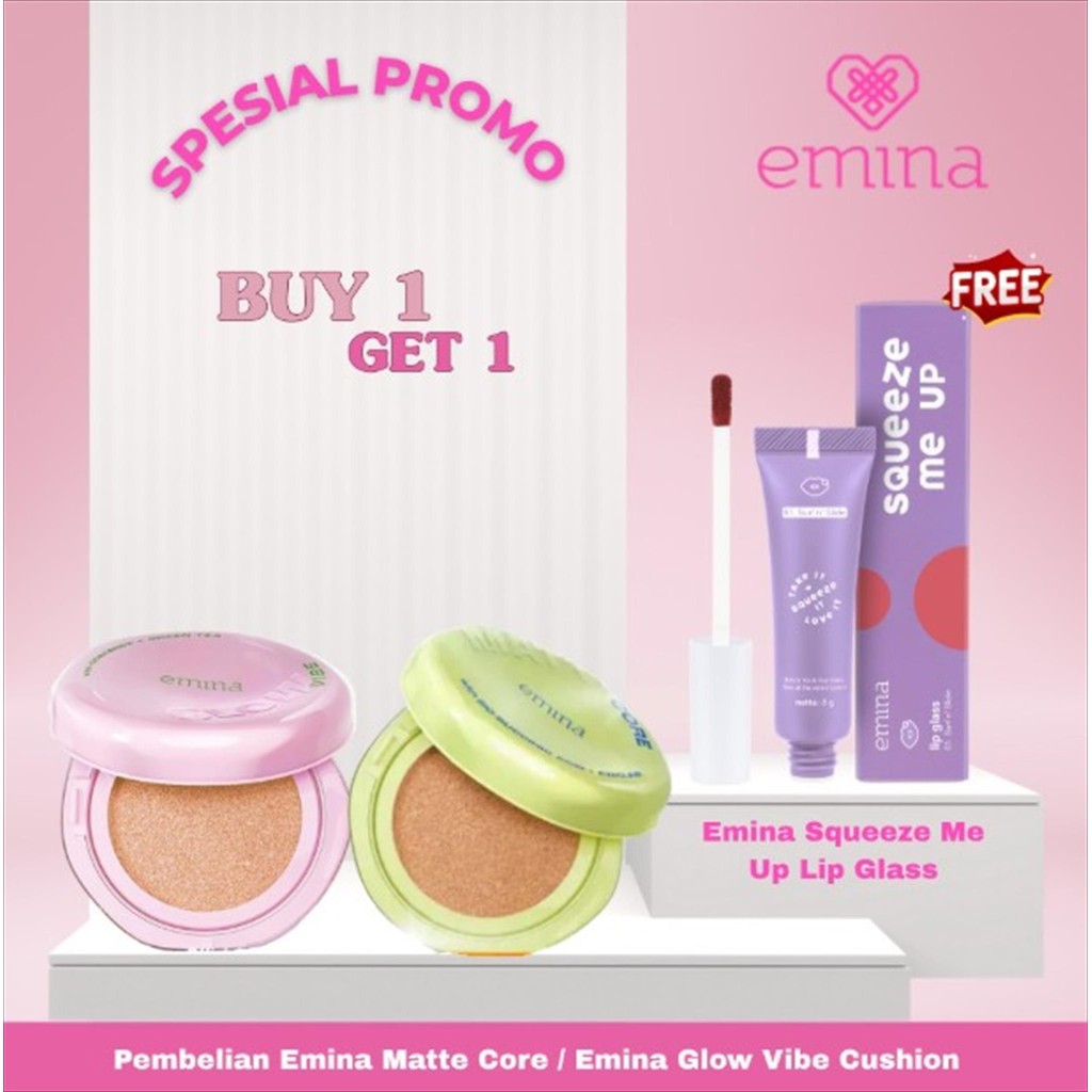 Jual Emina Glow & Matte 3in1 Skincare Cushion SPF 50 PA++++ 13 G ...