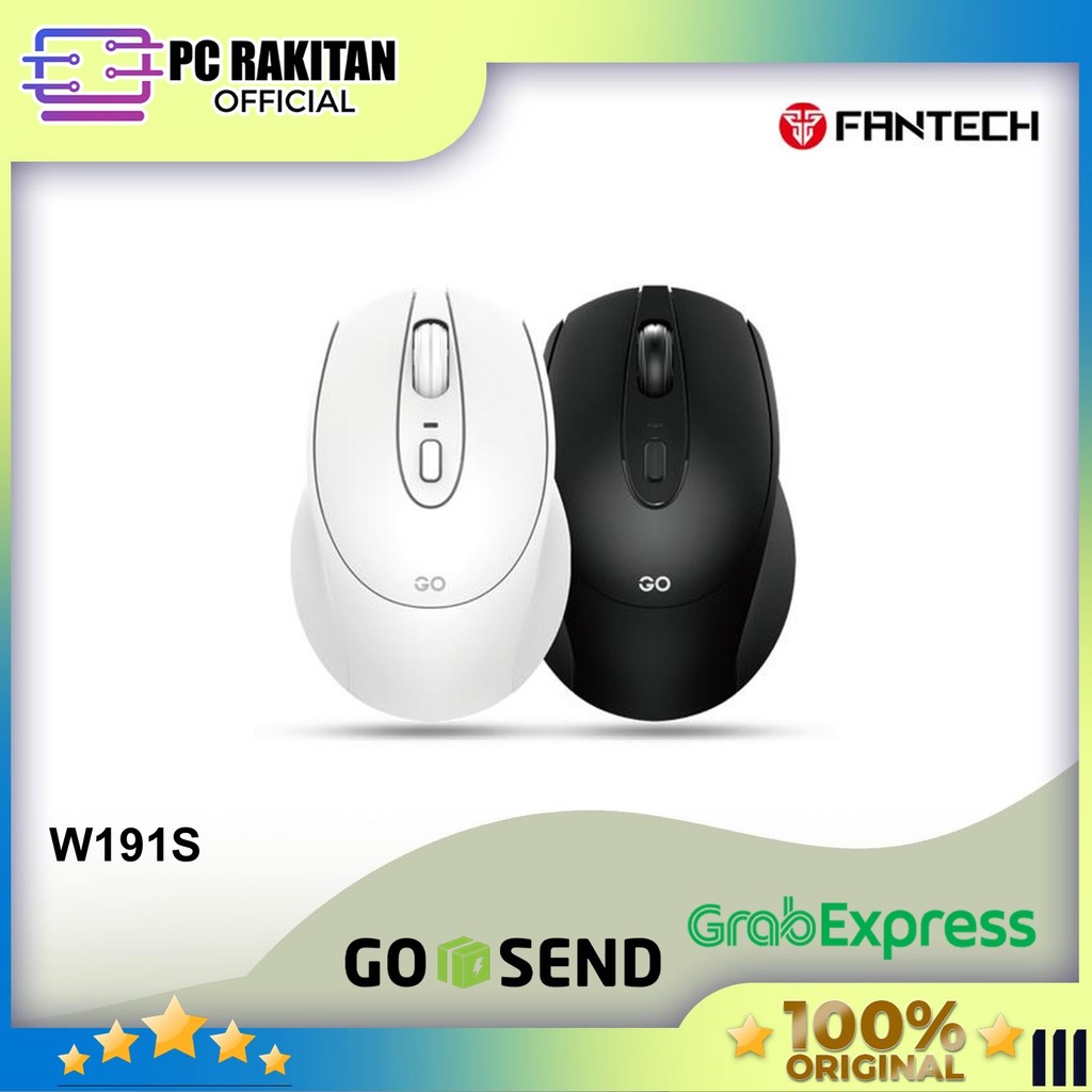 Jual Fantech GO W191S Wireless Silent Click Mouse Office | Shopee Indonesia