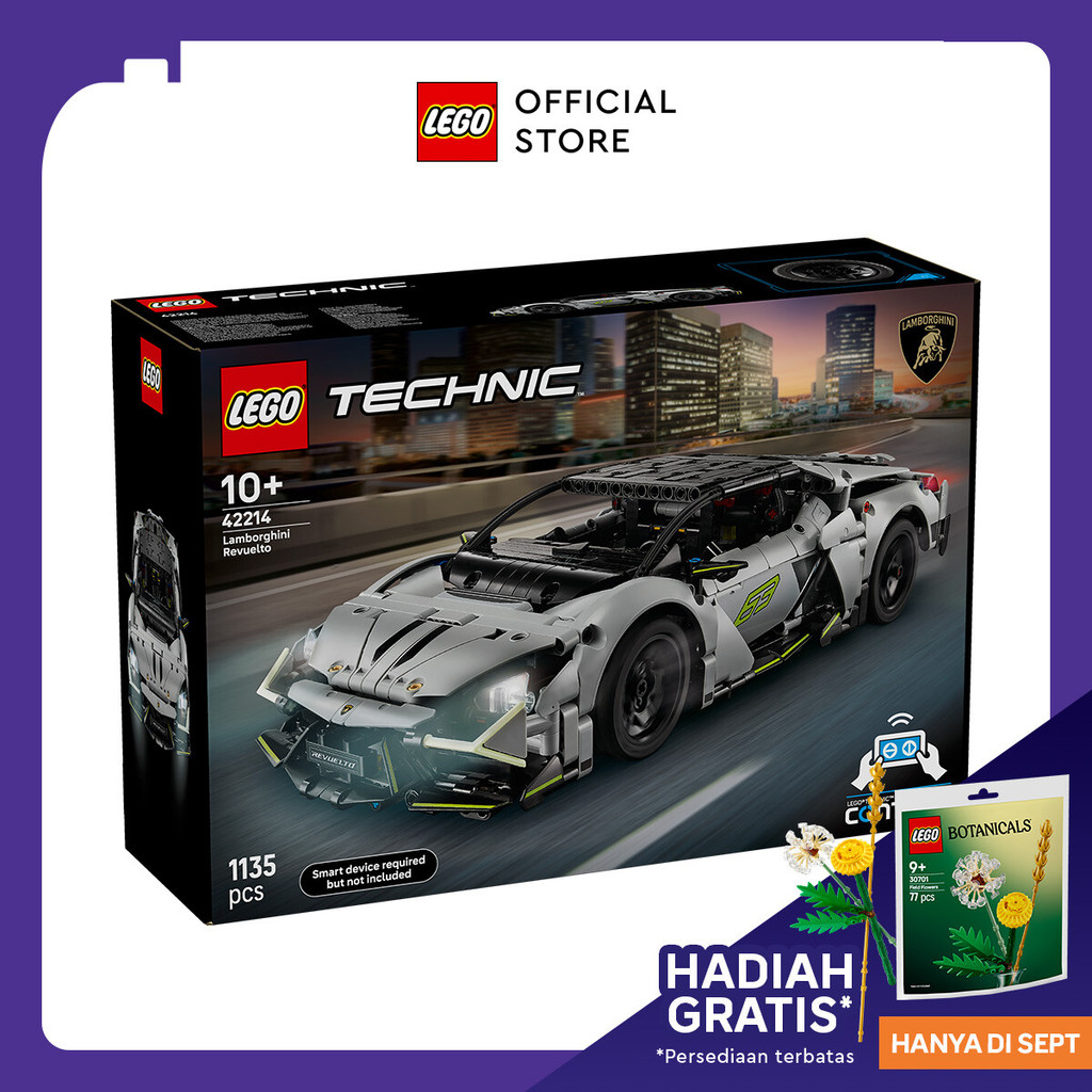 Jual LEGO Technic 42214 Lamborghini Revuelto Super Sports Car (1,135 ...