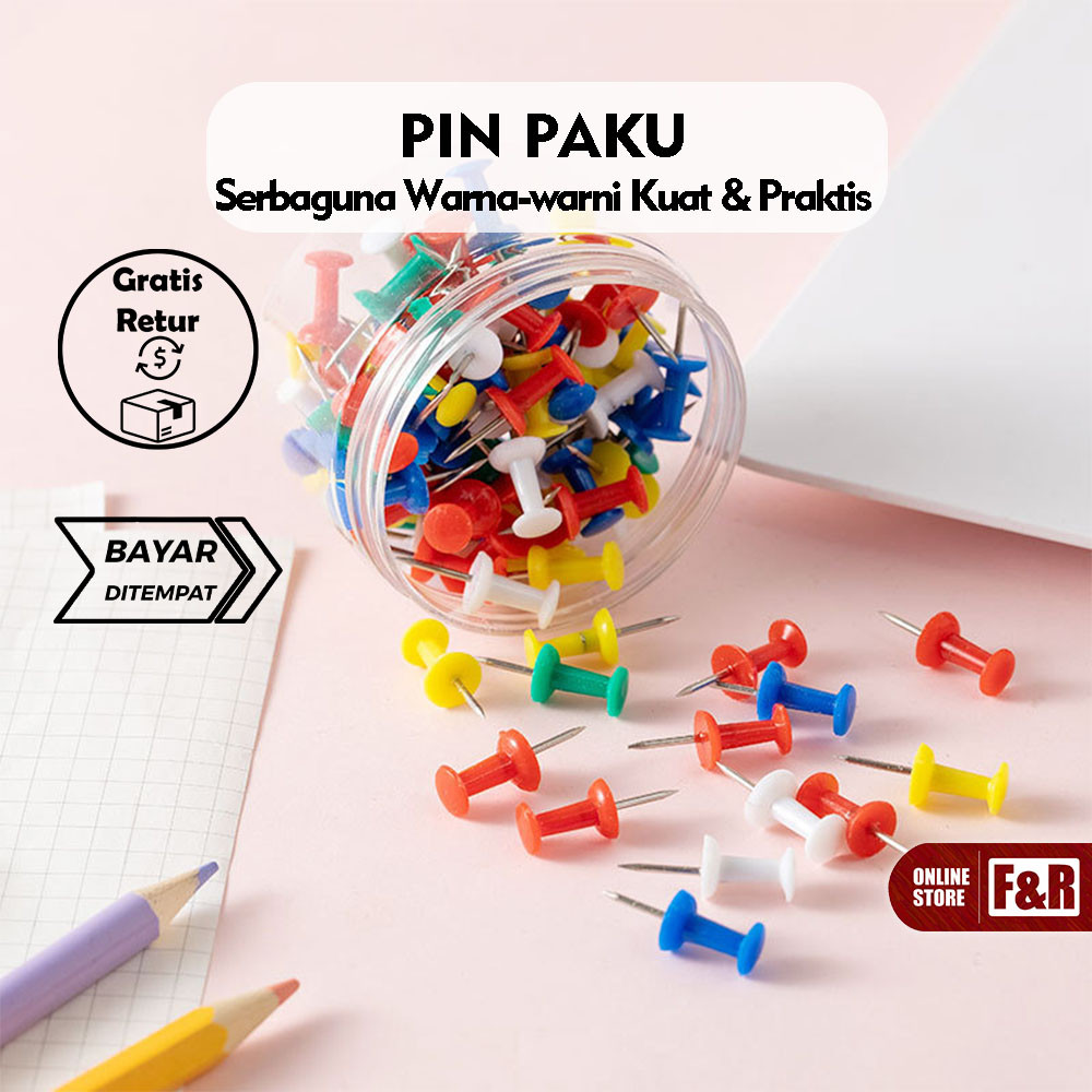 Jual Pin Paku Multicolor Serbaguna Tahan Lama Set Pin Paku Pin Paku ...