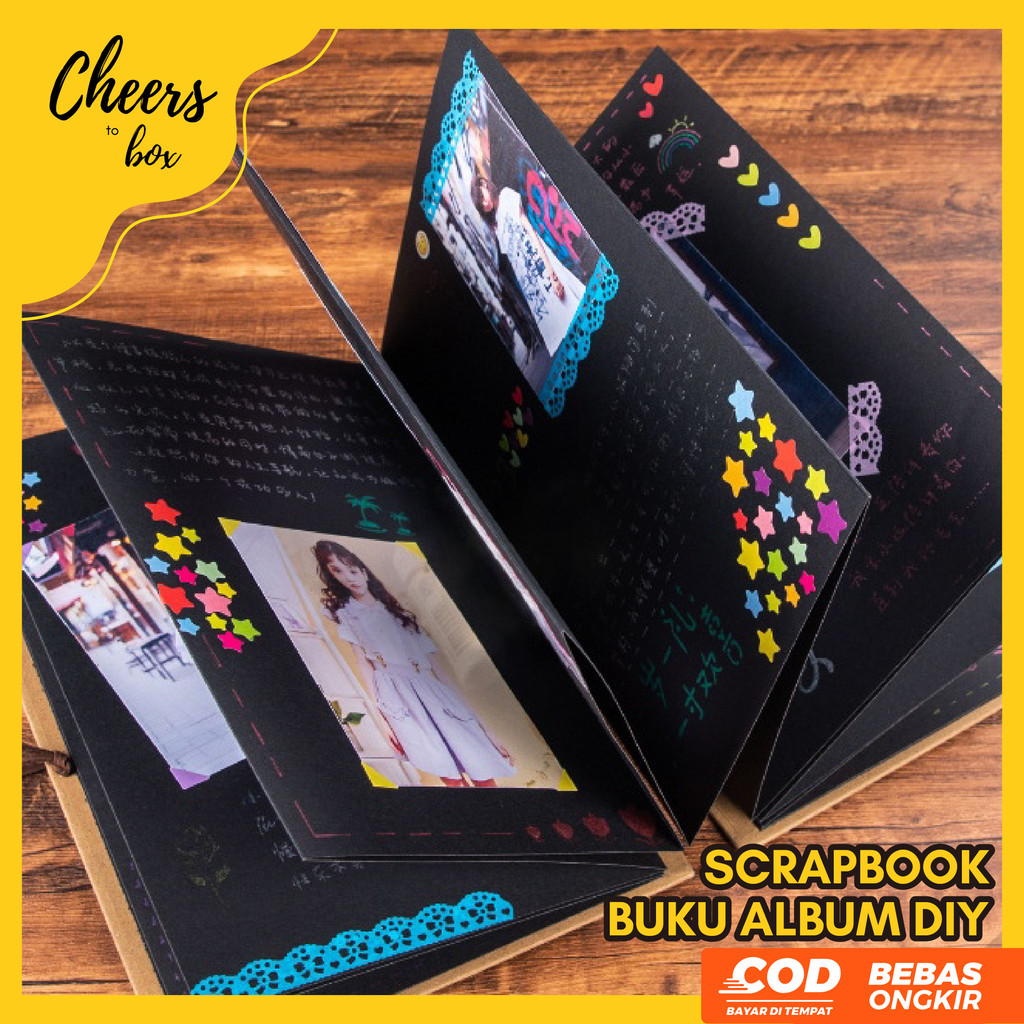 Jual Scrap Book Buku Album DIY / Journaling Book / Buku Photo Lipat isi ...