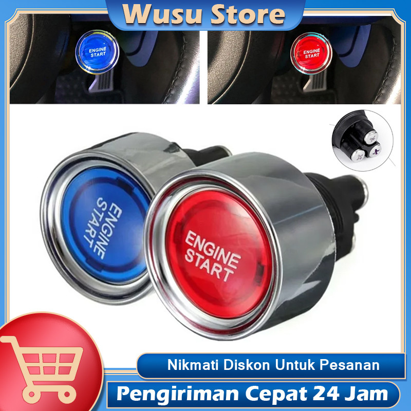 Jual Saklar Tombol Start LED 12V Universal untuk Mobil - Pengganti ...