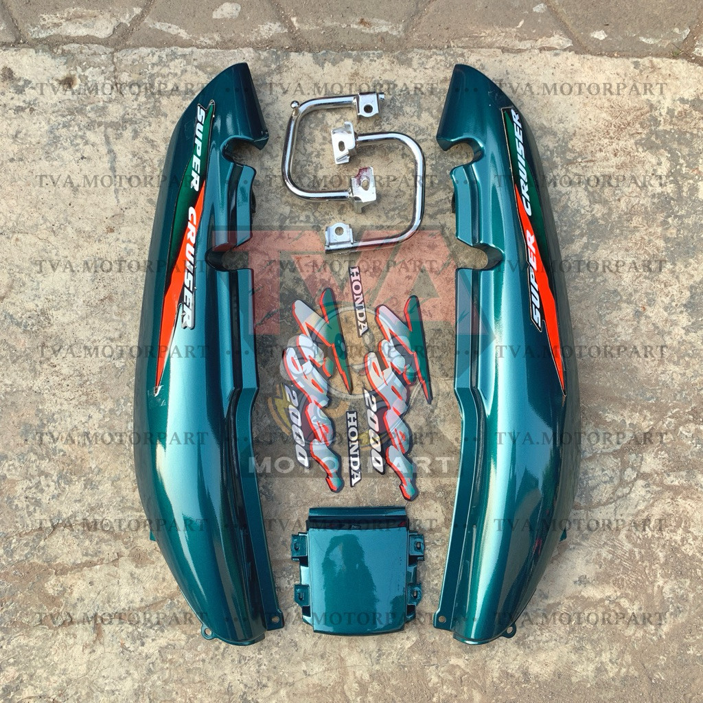Jual promo COVER BODY HONDA TIGER LAWAS TIGER LAMA 2000 HIJAU BOTOL SET ...